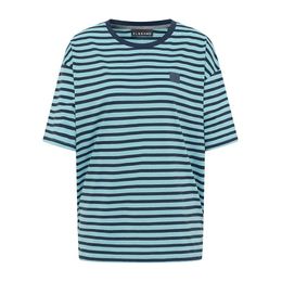 ELBSAND Shirt "Kia" in Dunkelblau/ Hellblau - 50% | Gr&ouml;&szlig;e XL | Damen-tops