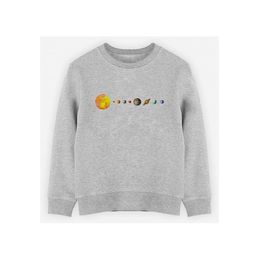 WOOOP Sweatshirt "Solar System" in Grau - 59% | Gr&ouml;&szlig;e 116 | Kinder-sweatshirts-jacken