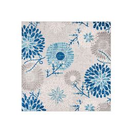 Safavieh Kurzflor-Teppich "Cabana" in Blau - 42% | Gr&ouml;&szlig;e 201x201 cm |
