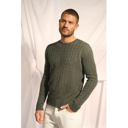 Just Cashmere Kaschmir-Pullover "Darri" in Dunkelgr&uuml;n - 65% | Gr&ouml;&szlig;e S | Herren-plussize