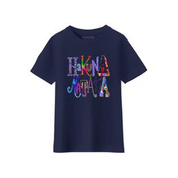 WOOOP Shirt "Hakuna matata" in Dunkelblau - 58% | Gr&ouml;&szlig;e 140 | Kinder-oberteile