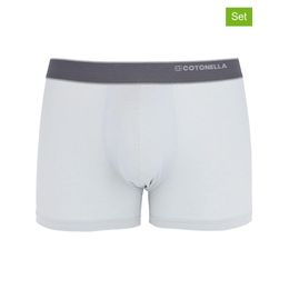 COTONELLA 2er-Set: Boxershorts in Hellgrau - 64% | Gr&ouml;&szlig;e M | Herren-waesche