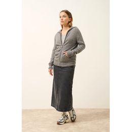 Just Cashmere Kaschmir-Cardigan "Debbie" in Grau - 64% | Gr&ouml;&szlig;e S | Damen-pullover-cardigans