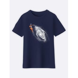 WOOOP Shirt "Space art" in Dunkelblau - 58% | Gr&ouml;&szlig;e 92 | Kinder-oberteile