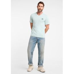 ELBSAND Shirt "Ilmo" in T&uuml;rkis - 57% | Gr&ouml;&szlig;e M | Herren-plussize