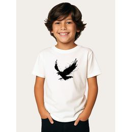 WOOOP Shirt "Raven" in Wei&szlig; - 58% | Gr&ouml;&szlig;e 152 | Kinder-oberteile
