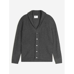 Just Cashmere Kaschmir-Cardigan "Garma" in Grau - 49% | Gr&ouml;&szlig;e M | Herren-pullover-cardigans