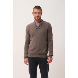 Just Cashmere Kaschmir-Pullover "Nina" in Taupe - 63% | Gr&ouml;&szlig;e L | Herren-plussize