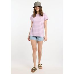 ELBSAND Shirt "Selma" in Rosa/ Wei&szlig; - 50% | Gr&ouml;&szlig;e M | Damen-tops