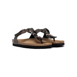 BACKSUN Zehentrenner "Reggio" in Grau - 55% | Gr&ouml;&szlig;e 37 | Damen-sandalen