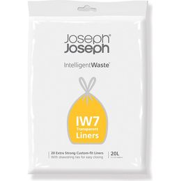 Joseph Joseph JosephJoseph Abfallt&uuml;ten "IW7 - 20 l" in Wei&szlig; - 20 St&uuml;ck - 56% | Muelleimer