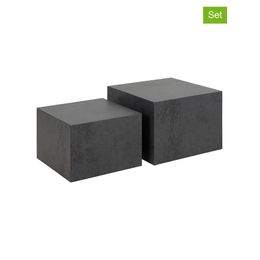 Actona 2er-Set: Couchtische "Dice" in Schwarz - 51% | Tische