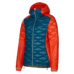 La Sportiva Daunenjacke "Aiguille" in Rot/ Petrol - 67% | Gr&ouml;&szlig;e M | Kinderjacken