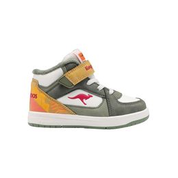 Kangaroos Sneakers "K-CPI Kalino Mid EV" in Wei&szlig;/ Gelb/ Gr&uuml;n - 37% | Gr&ouml;&szlig;e 22 | Babysneakers
