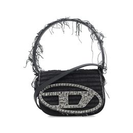 Diesel Hobo Bags - 1Dr Crystal Top-Handle Bag - Gr. unisize - in Schwarz - f&uuml;r Damen