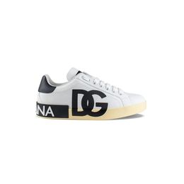 Dolce & Gabbana Dolce&Gabbana Low-Top Sneaker - Portofino Sneakers - Gr. 40,5 (EU) - in Beige - f&uuml;r Damen