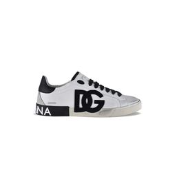 Dolce & Gabbana Dolce&Gabbana Low-Top Sneaker - Portofino Vintage Sneakers - Gr. 41,5 (EU) - in Wei&szlig; - f&uuml;r Damen