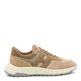 Hogan Low-Top Sneaker - Beige Leather Sneakers - Gr. 9_5 - in Beige - f&uuml;r Damen