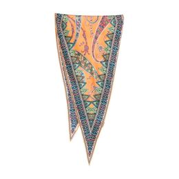 Etro T&uuml;cher & Schals - Paisley Pattern Silk Scarf - Gr. unisize - in Grau - f&uuml;r Damen