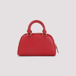 Valentino Garavani Hobo Bags - Compact Textured Leather Shoulder Bag With Gold Ha - Gr. unisize - in Rot - f&uuml;r Damen
