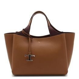 Tod's Tod's Shopper & Totes - Brown Leather Tote Bag - Gr. unisize - in Rot - f&uuml;r Damen