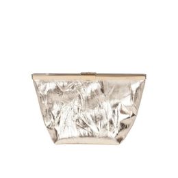 Jimmy Choo Clutches - Ganache Clutch In Vintage Leather, Platinum Color - Gr. unisize - in Beige - f&uuml;r Damen