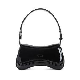Diesel Hobo Bags - Glossy Black Handbag - Gr. unisize - in Schwarz - f&uuml;r Damen