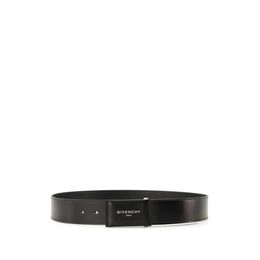 Givenchy G&uuml;rtel - Refined Black Belt With Polished Buckle - Gr. 100 - in Schwarz - f&uuml;r Damen