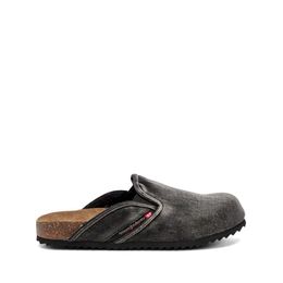 Diesel Loafer - Textured Slip-On Sandals - Gr. 41 (EU) - in Grau - f&uuml;r Damen