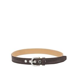 OUR LEGACY G&uuml;rtel - Denim And Leather Belt - Gr. 90 - in Braun - f&uuml;r Damen