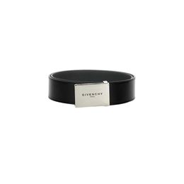 Givenchy G&uuml;rtel - Label Leather Belt - Gr. 85 - in Schwarz - f&uuml;r Damen
