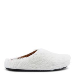Marni Loafer - White Leather Sandals - Gr. 41 (EU) - in Wei&szlig; - f&uuml;r Damen