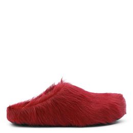 Marni Slipper & Pantoletten - Red Leather Sandals - Gr. 37 (EU) - in Rot - f&uuml;r Damen