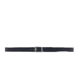 Emporio Armani G&uuml;rtel - Leather Belt With All-Over Eagle Design - Gr. ONE SIZE - in Schwarz - f&uuml;r Damen