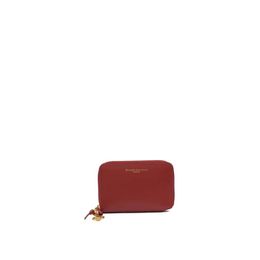 GIANNI CHIARINI Portemonnaie - Red Leather Wallet With Zip-Around Closure - Gr. unisize - in Rot - f&uuml;r Damen