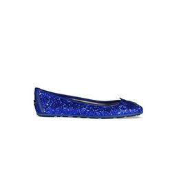 Jimmy Choo Sequined Blue Ballerinas With Decorative Bow - Gr. 36 (EU) - in Blau