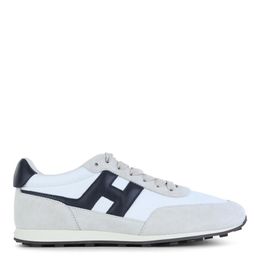Hogan Low-Top Sneaker - White And Black Leather Sneakers - Gr. 10_5 - in Wei&szlig; - f&uuml;r Damen