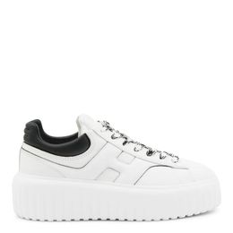 Hogan Low-Top Sneaker - White And Black Leather Sneakers - Gr. 39 (EU) - in Wei&szlig; - f&uuml;r Damen