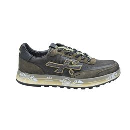 Premiata Low-Top Sneaker - Olive Green Suede And Mesh Low-Top Sneakers - Gr. 40 (EU) - in Grau - f&uuml;r Damen