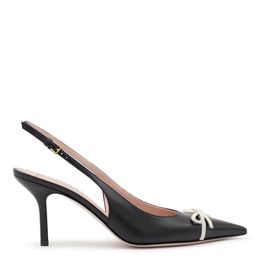 Valentino Garavani Hohe Schuhe - Black Leather Pumps - Gr. 37,5 (EU) - in Schwarz - f&uuml;r Damen