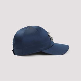 Roger Vivier Caps & M&uuml;tzen - Satin Baseball Cap With Crystal Embellishment - Gr. S - in Schwarz - f&uuml;r Damen