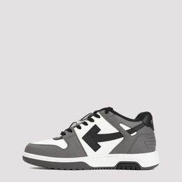 Off-White Low-Top Sneaker - Dark Grey Leather Sneakers - Gr. 43 (EU) - in Grau - f&uuml;r Damen