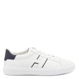 Hogan Low-Top Sneaker - White And Navy Leather H691 Sneakers - Gr. 11 - in Wei&szlig; - f&uuml;r Damen