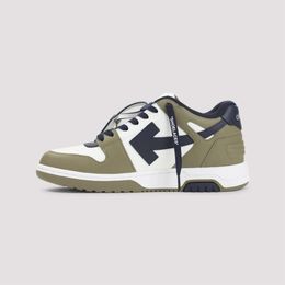 Off-White Low-Top Sneaker - Olive Green And White Leather Sneakers - Gr. 43 (EU) - in Grau - f&uuml;r Damen