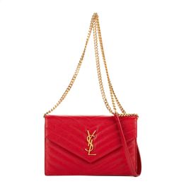 SAINT LAURENT Crossbody Bags - Chain Wallet - Gr. unisize - in Rot - f&uuml;r Damen