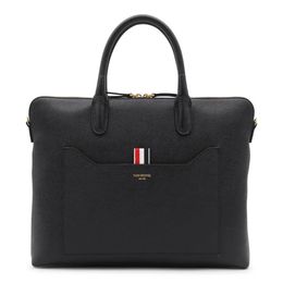 Thom Browne Laptoptaschen - Black Top Handle Bag - Gr. unisize - in Schwarz - f&uuml;r Damen