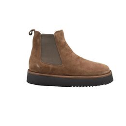 Copenhagen Stiefel - Brown Suede Slip-On Platform Shoes - Gr. 39 (EU) - in Braun - f&uuml;r Damen