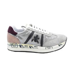 Premiata Low-Top Sneaker - Glittery Grey Sneakers With Padded Collar - Gr. 39 (EU) - in Wei&szlig; - f&uuml;r Damen
