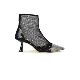 Jimmy Choo Stiefel - Kix 65 Boots - Gr. 35 (EU) - in Grau - f&uuml;r Damen