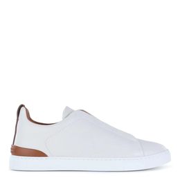Zegna Low-Top Sneaker - White Leather Sneakers - Gr. 9 - in Wei&szlig; - f&uuml;r Damen